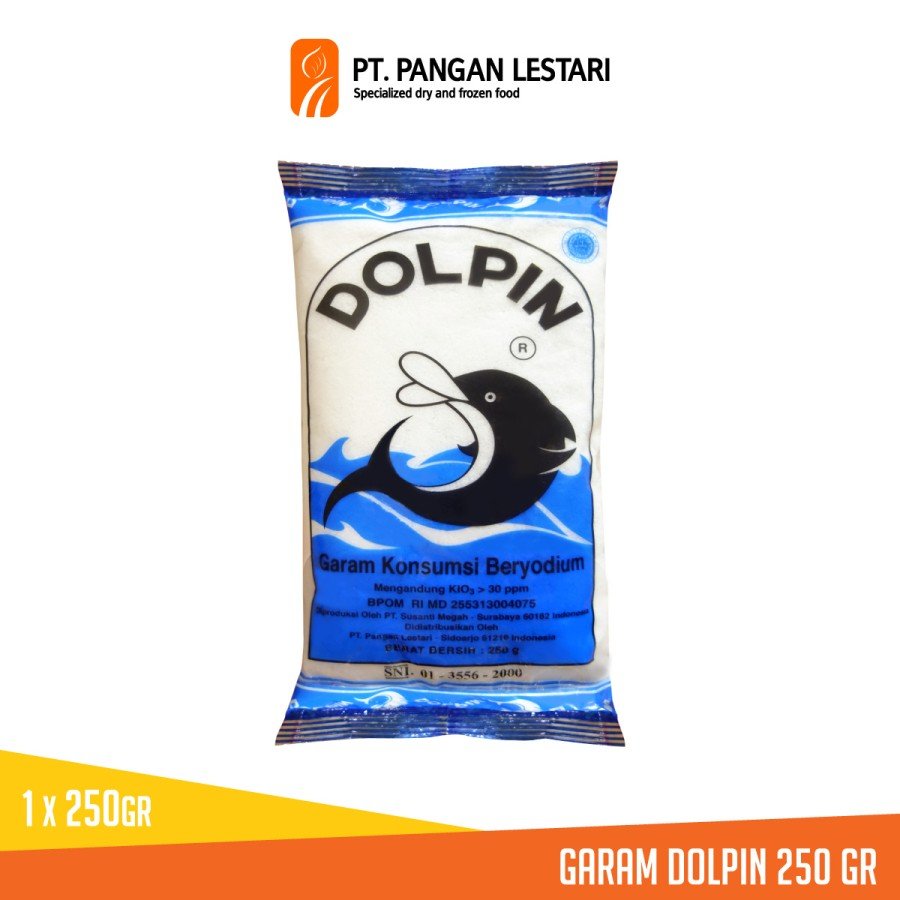 GARAM DOLPIN KECIL 250GR - Pangan Lestari