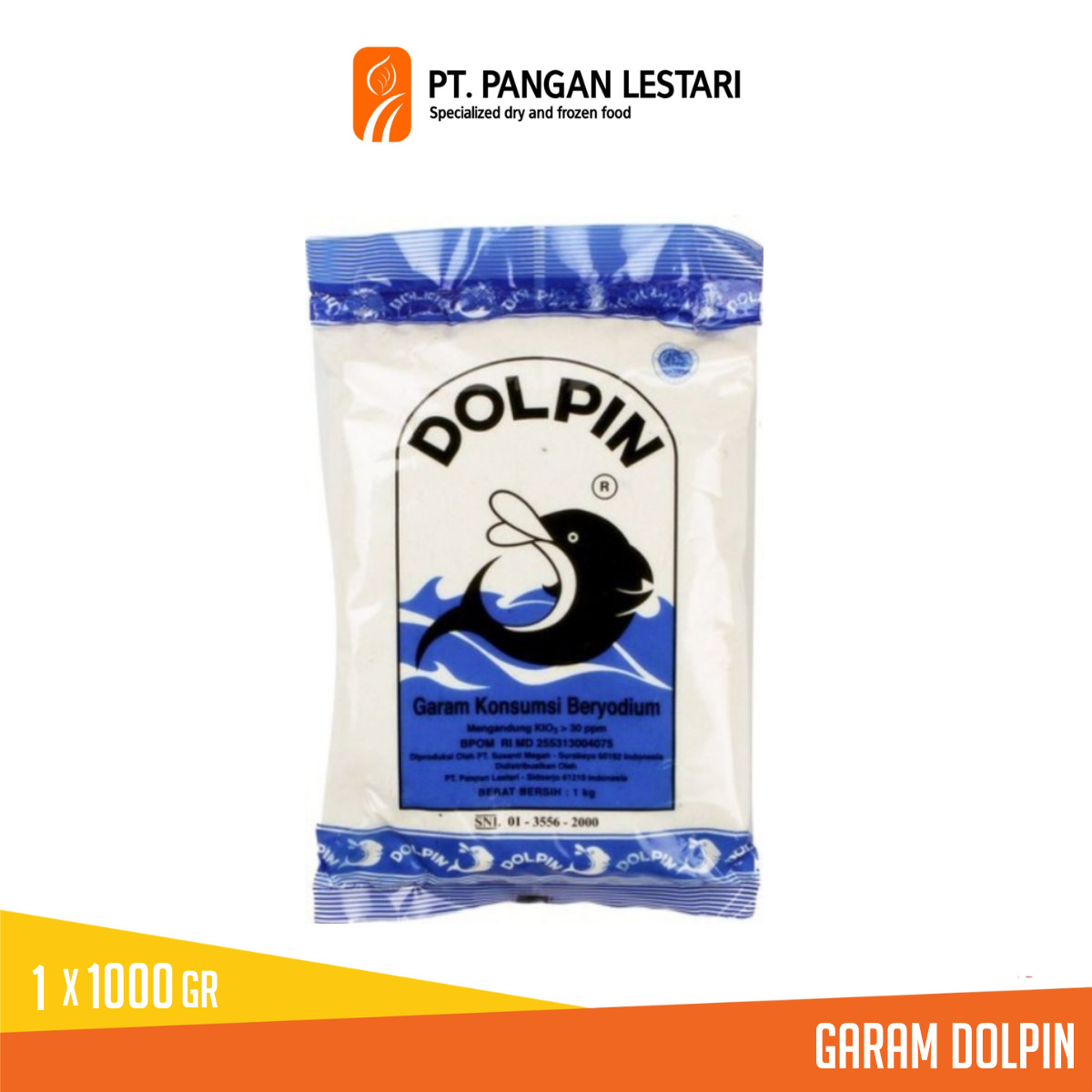 GARAM DOLPIN 1000GR - Pangan Lestari