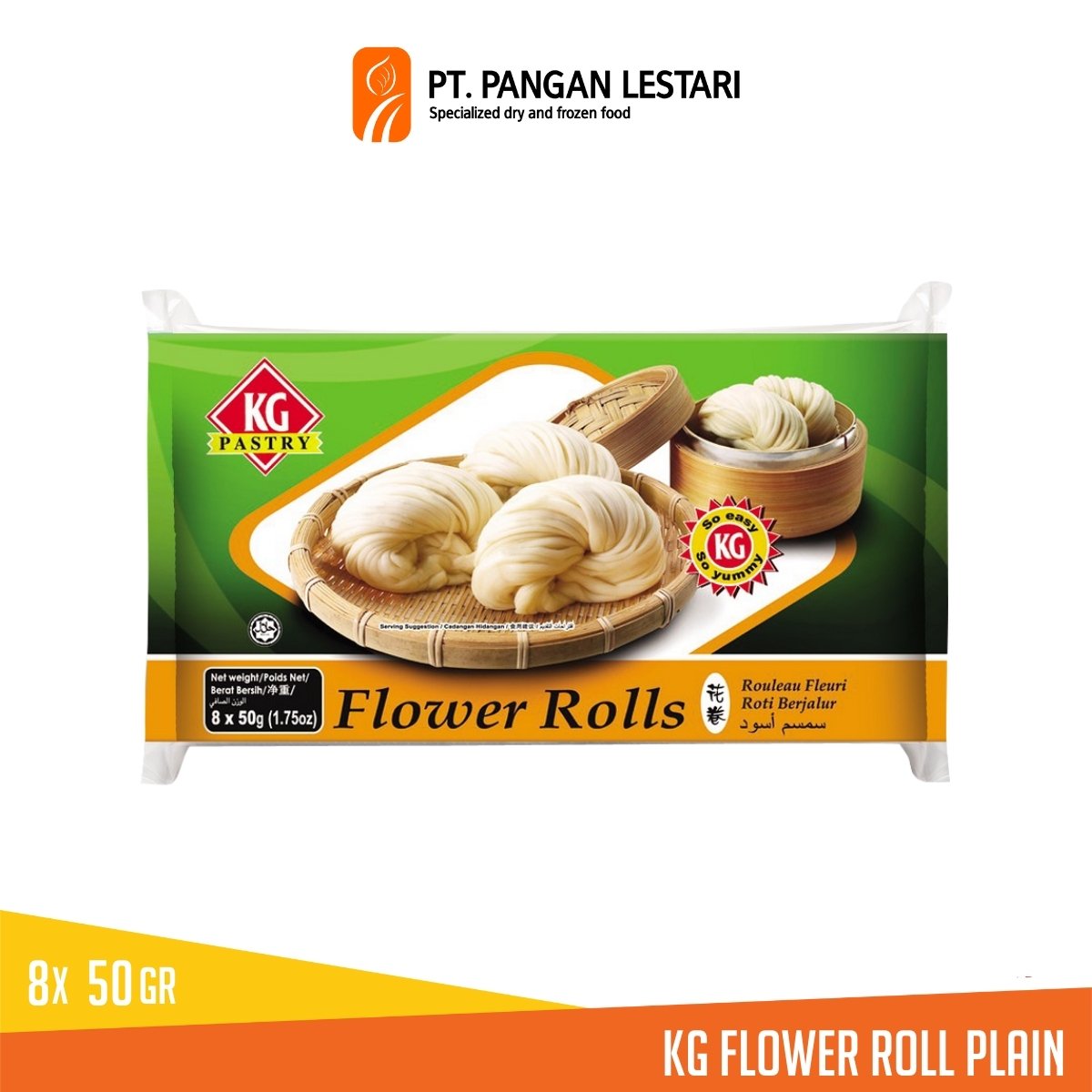 KG Flower Roll Plain - Pangan Lestari