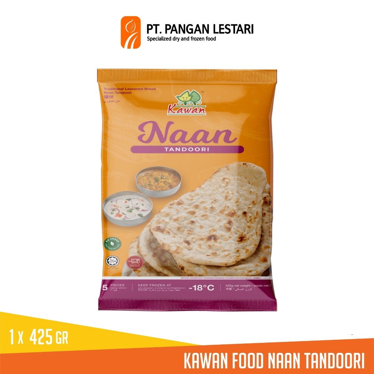 KAWAN FOOD Naan Tandoori - Pangan Lestari