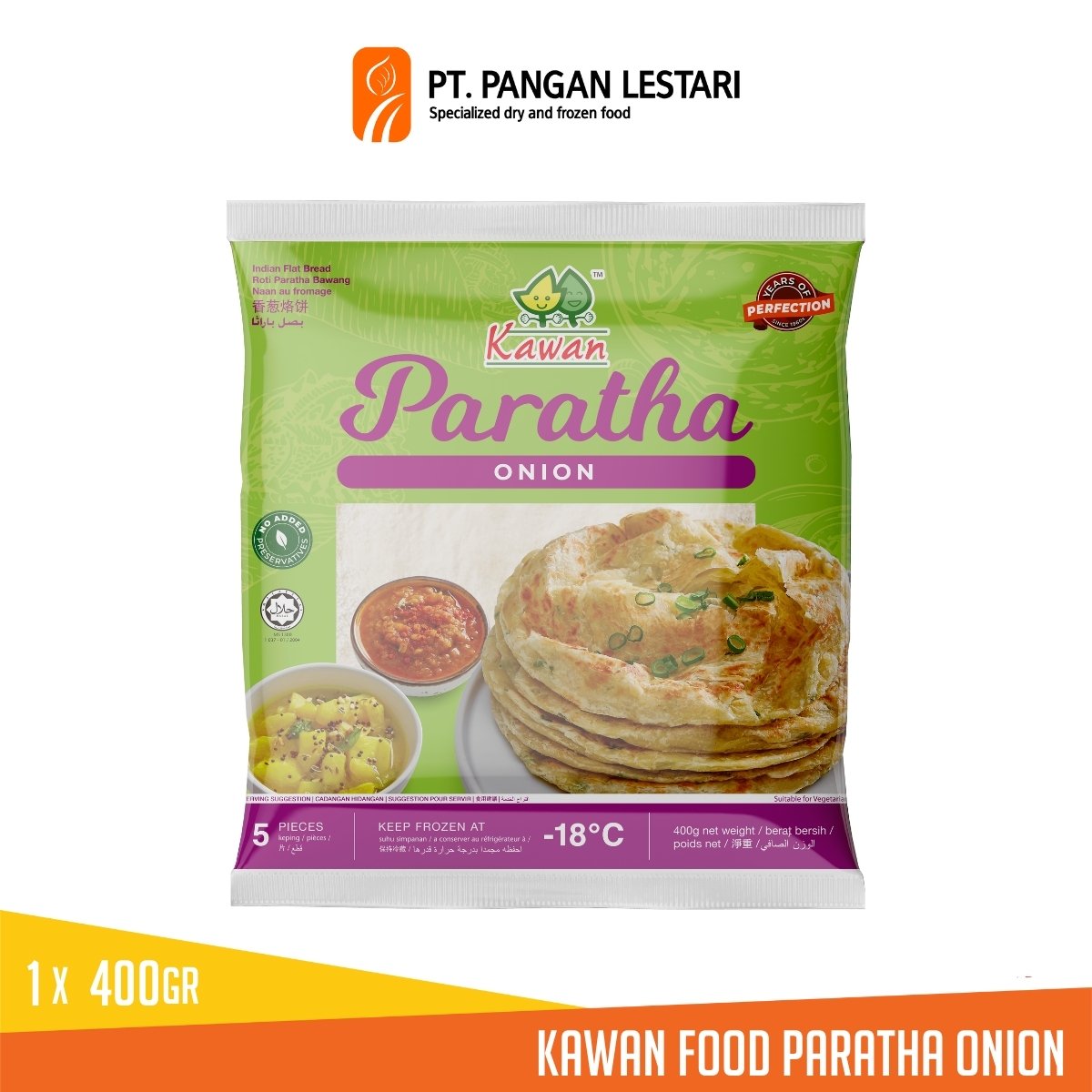 KAWAN FOOD Paratha Onion - Pangan Lestari