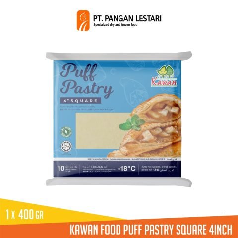 KAWAN FOOD Puff Pastry Square (4 inch) - Pangan Lestari