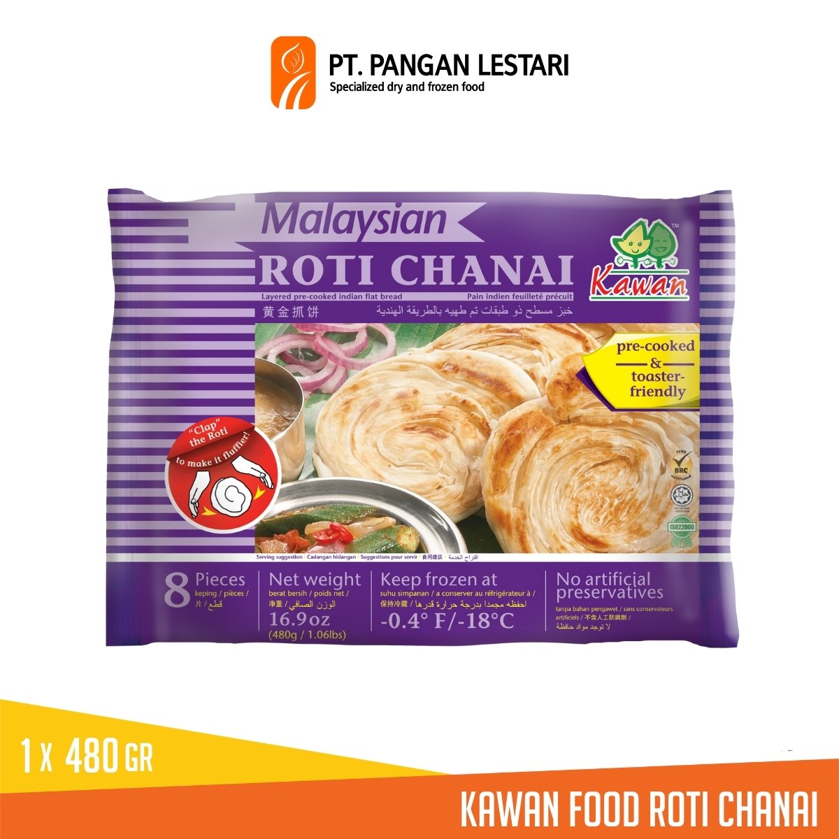 KAWAN FOOD Roti Chanai - Pangan Lestari