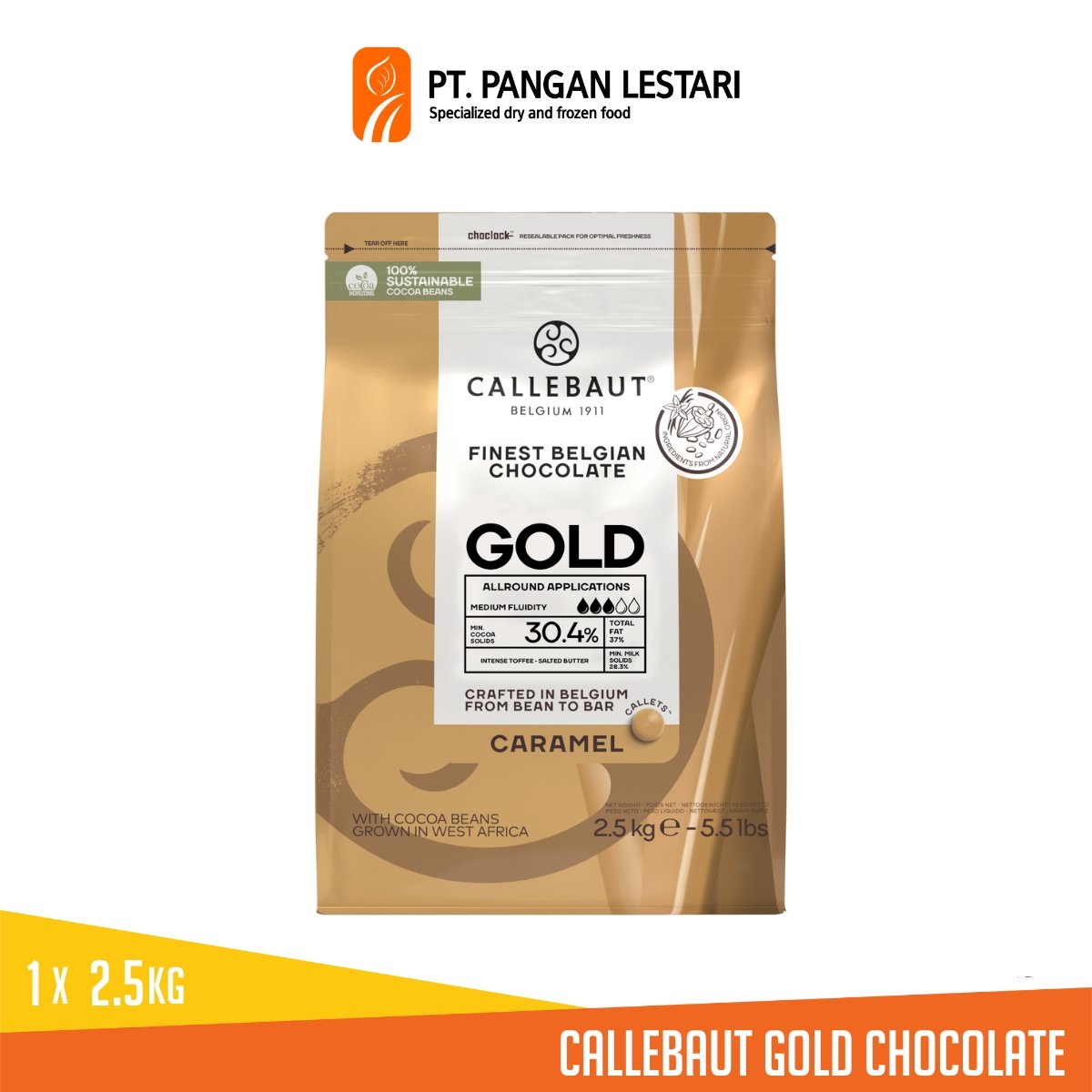 CALLEBAUT Gold Chocolate Couverture - Pangan Lestari