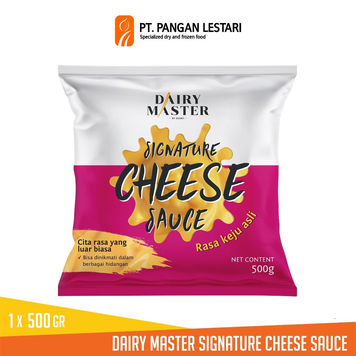 DAIRY MASTER Signature Saus Keju Cheese Sauce (500 g) - Pangan Lestari