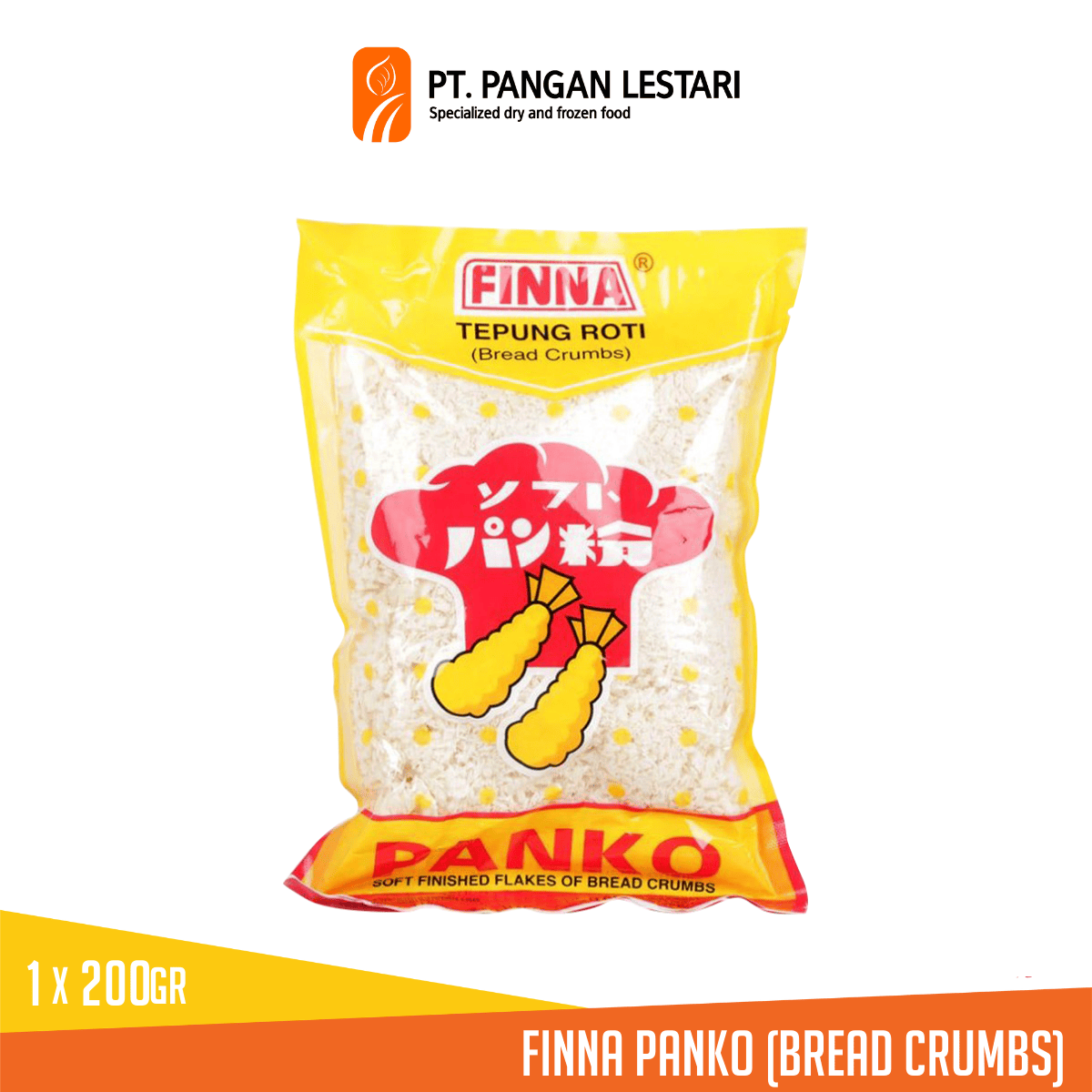 FINNA Panko [Bread Crumbs] (200 g) - Pangan Lestari