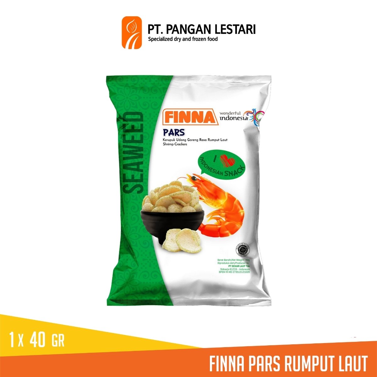 FINNA Pars Seaweed (40 g) - Pangan Lestari